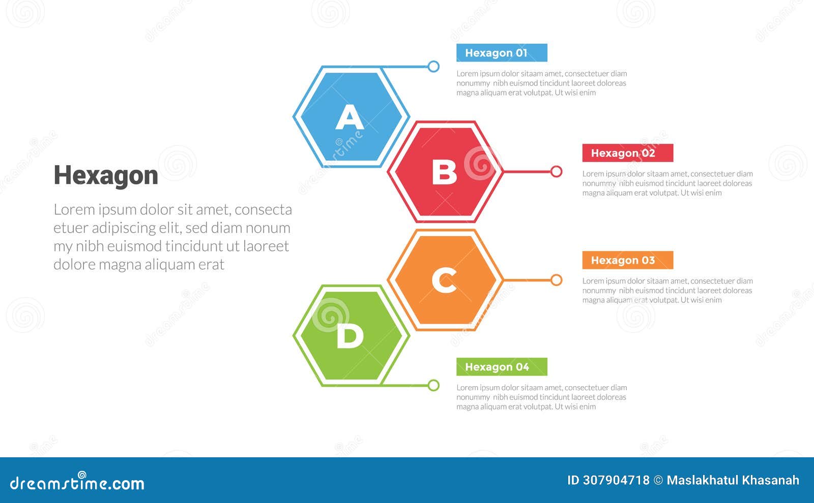 Hexagon or Hexagonal Honeycombs Shape Infographics Template Diagram ...