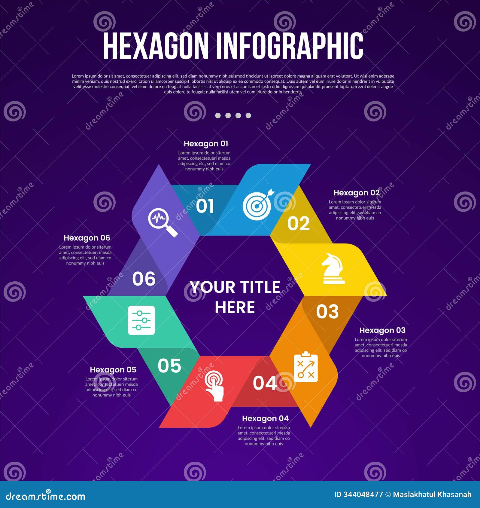 Circular Six Sided Pattern Background Royalty-Free Stock Photo ...