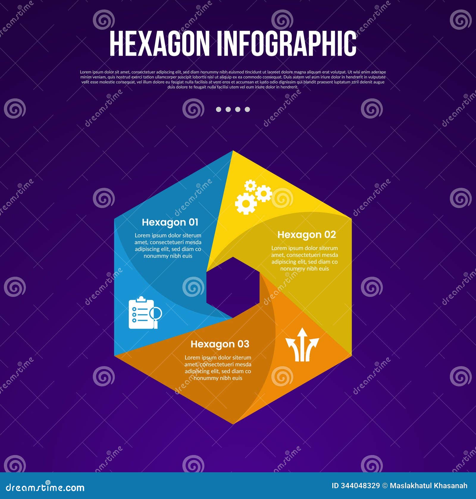 Circular Six Sided Pattern Background Royalty-Free Stock Photo ...