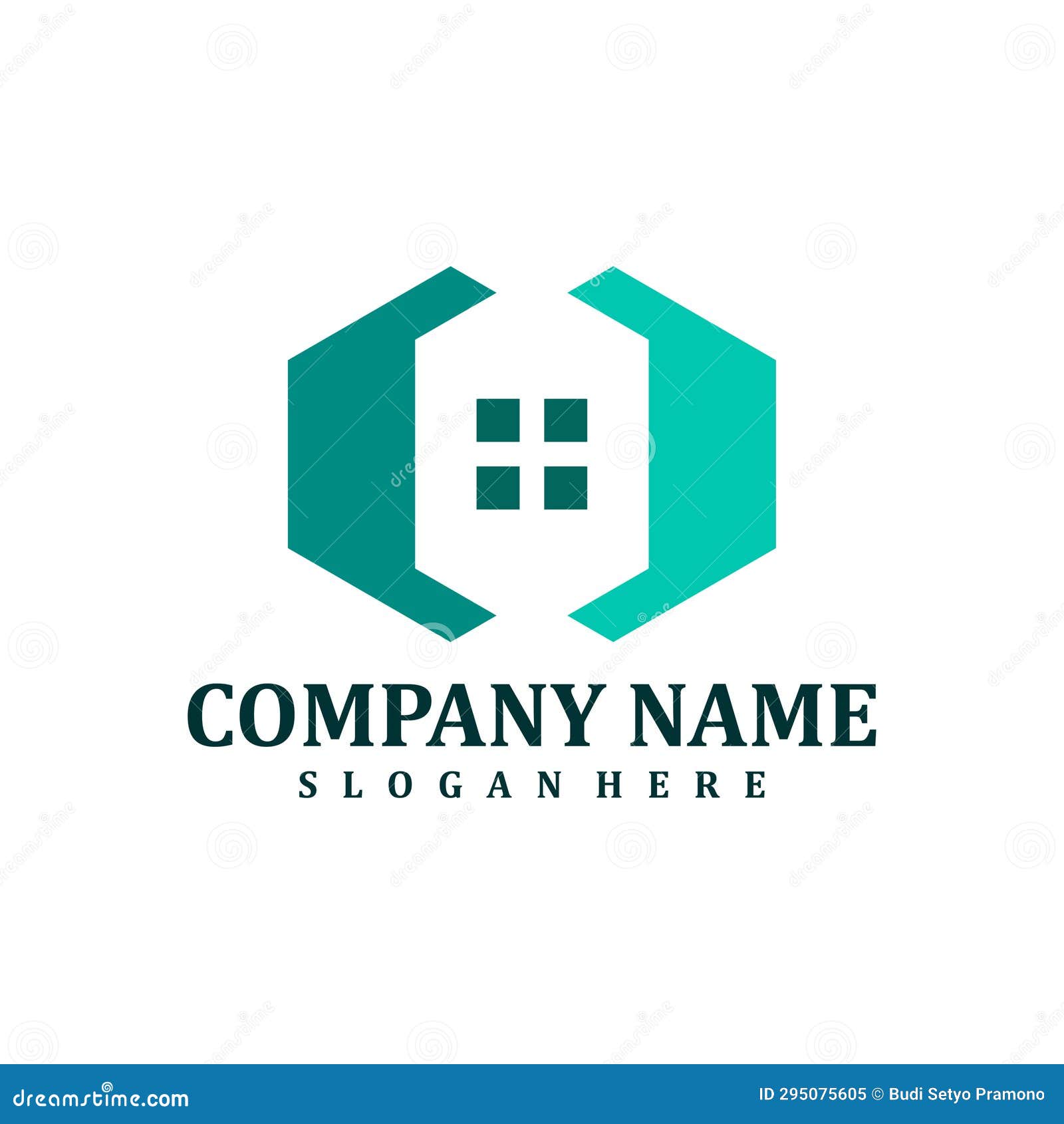 Hexagon House Logo Design Vector. Creative House Logo Concepts Template ...