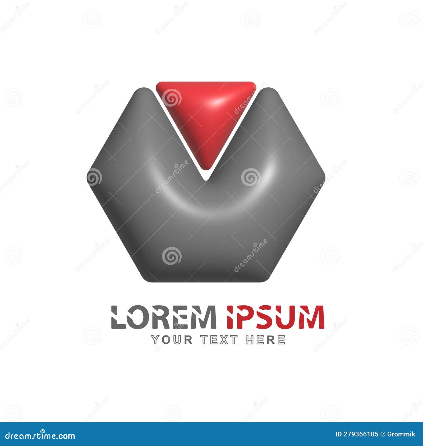 Hexagon Icon. 3D Logo, Brand, or Sticker Template for Websites, Apps ...