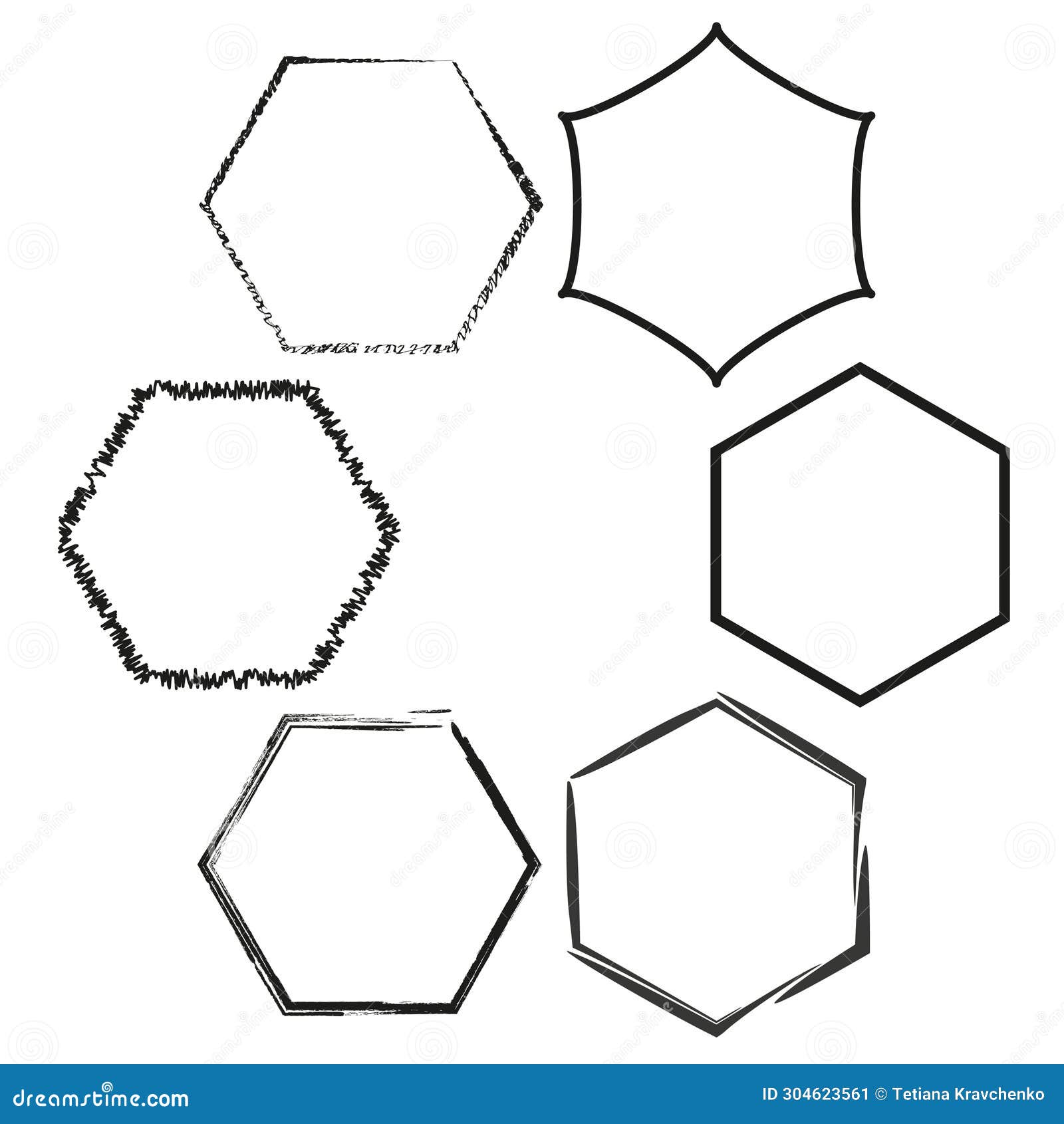 Hexagon Icon. Hexagonal Six Sided Polygon. Vector Illustration. EPS 10 ...