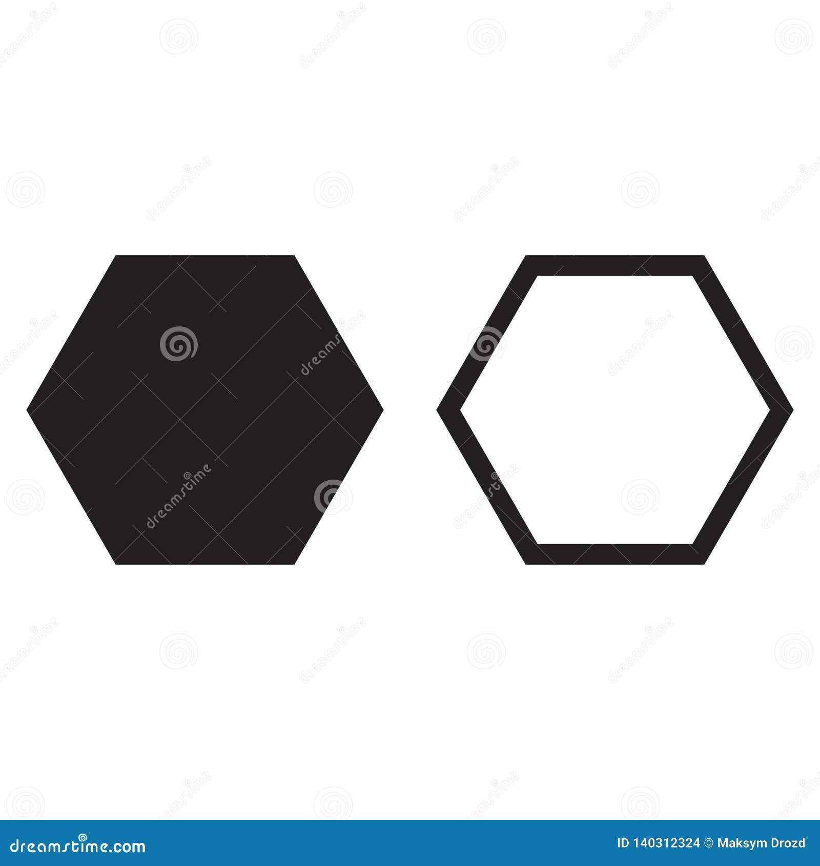 137 105. Hexagon_ A Six-sided Shape With Six Angles And Sides I Stock ...