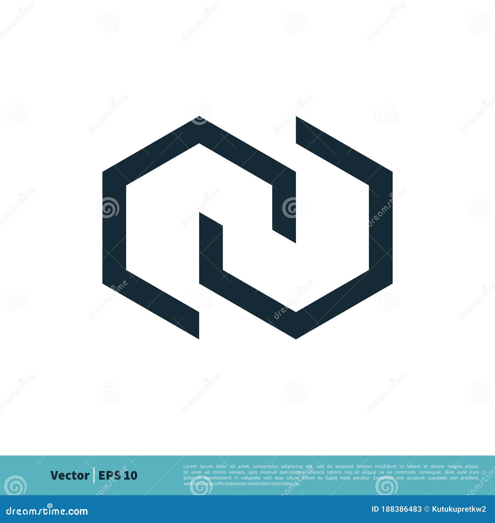 Hexagon Infinity Icon Vector Logo Template Illustration Design. Vector ...