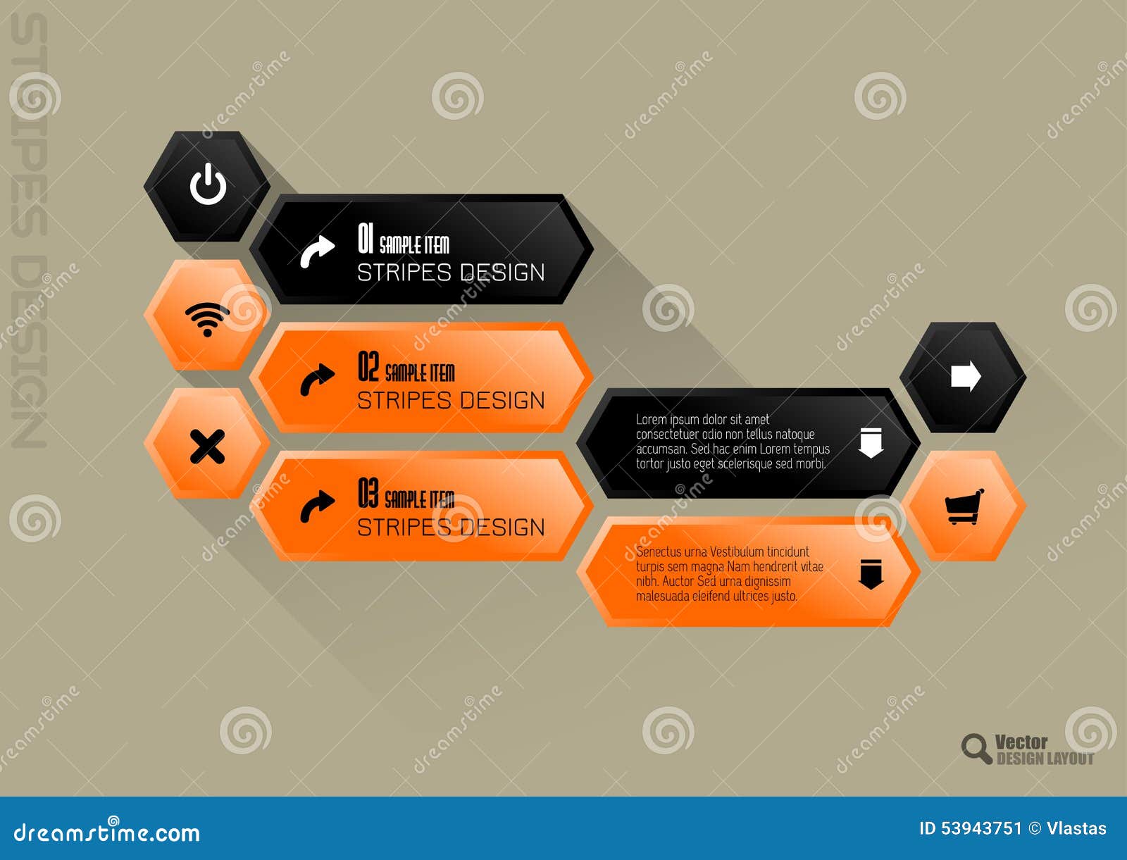 Hexagon Interface stock vector. Illustration of information - 53943751