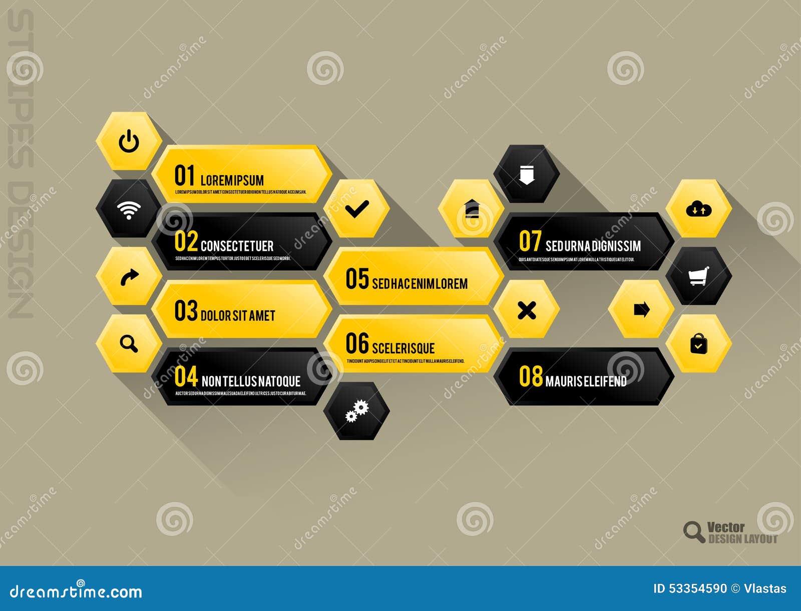 Hexagon Interface stock illustration. Illustration of diagram - 53354590