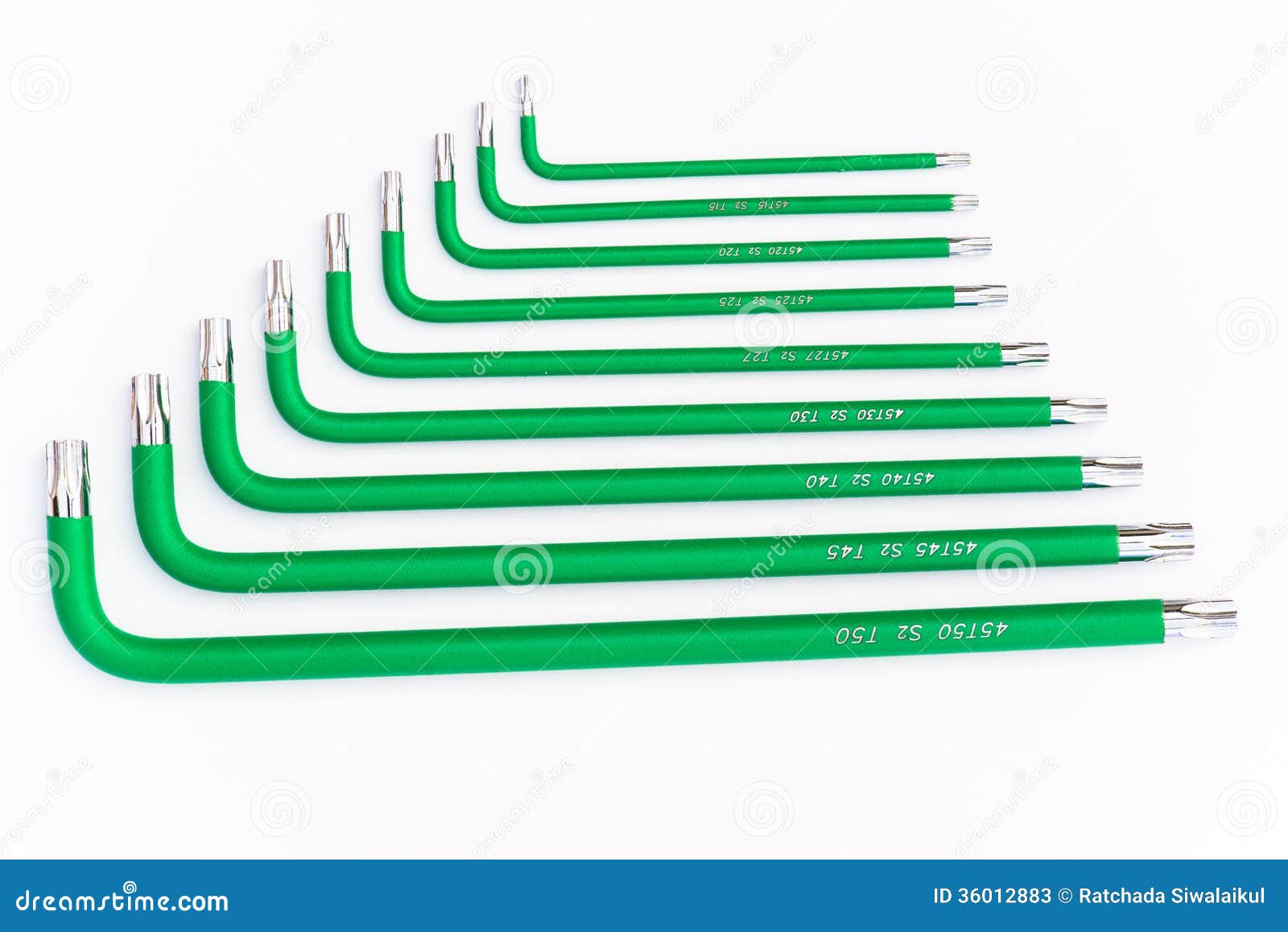Hexagon Kit Tool or Allen Wrench Set Stock Image - Image of improvement ...