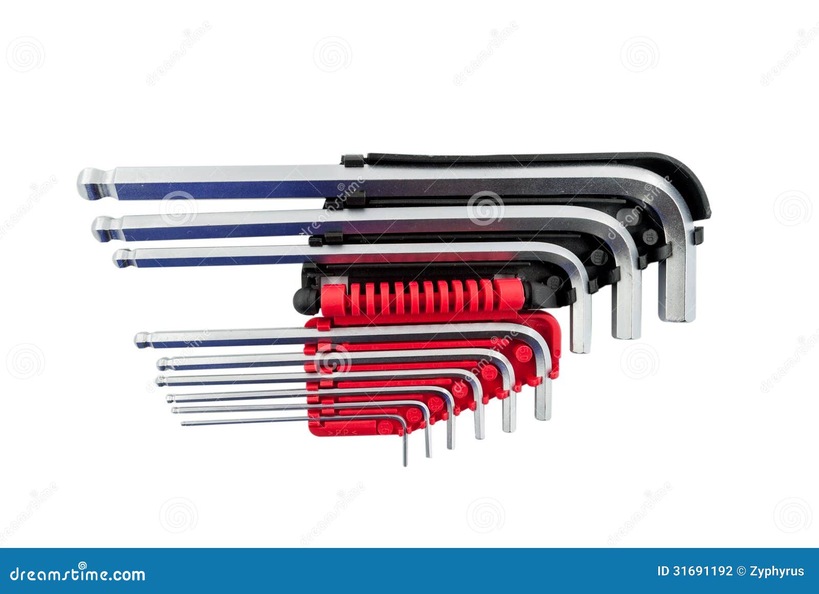 Hexagon Kit Tool Or Allen Wrench Set Stock Photo | CartoonDealer.com ...