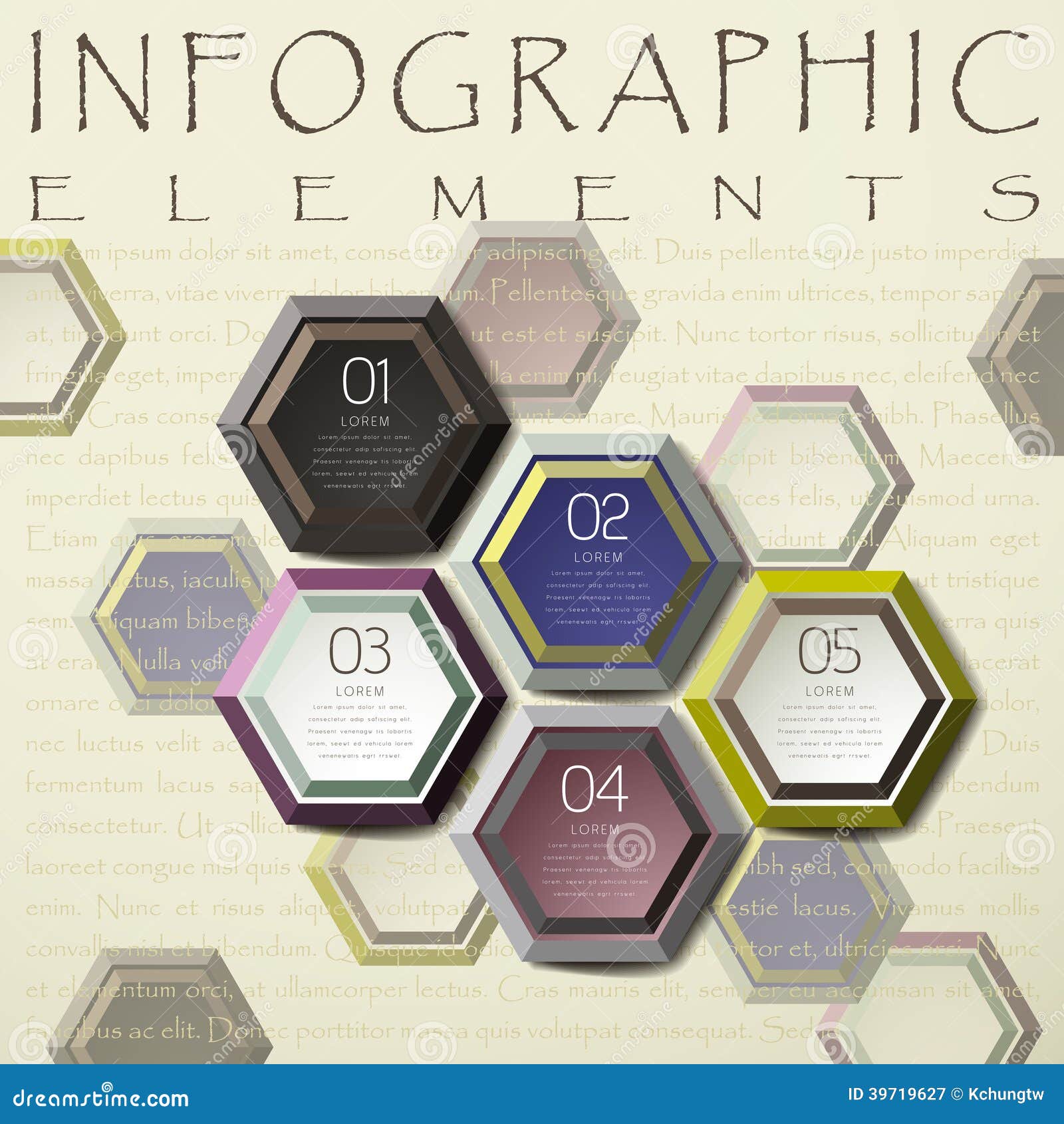 Hexagon Label Infographic Elements Stock Vector - Illustration of sign ...