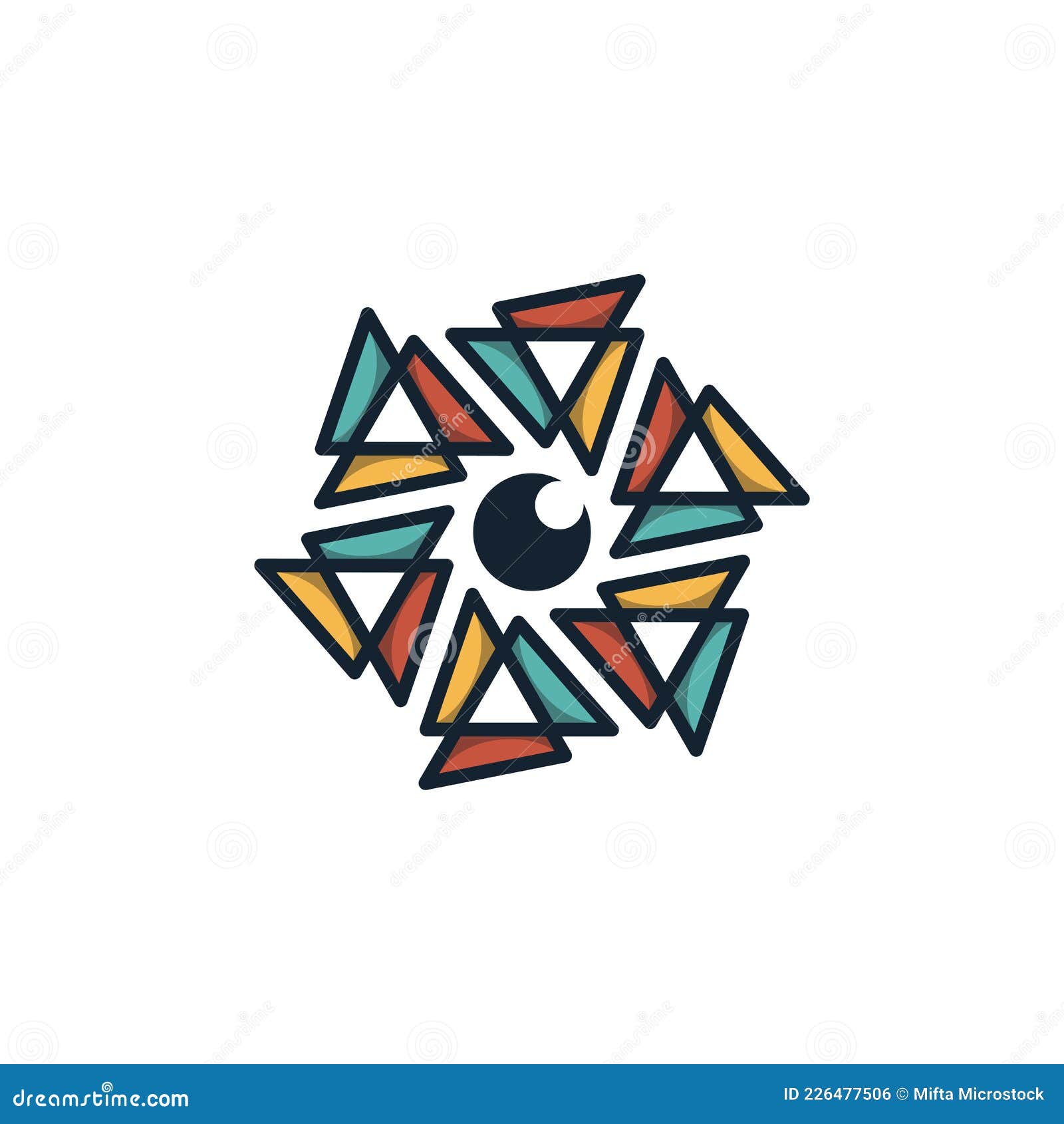 Hexagon Lens Logo Design Vector Unique, Modern Stock Vector ...