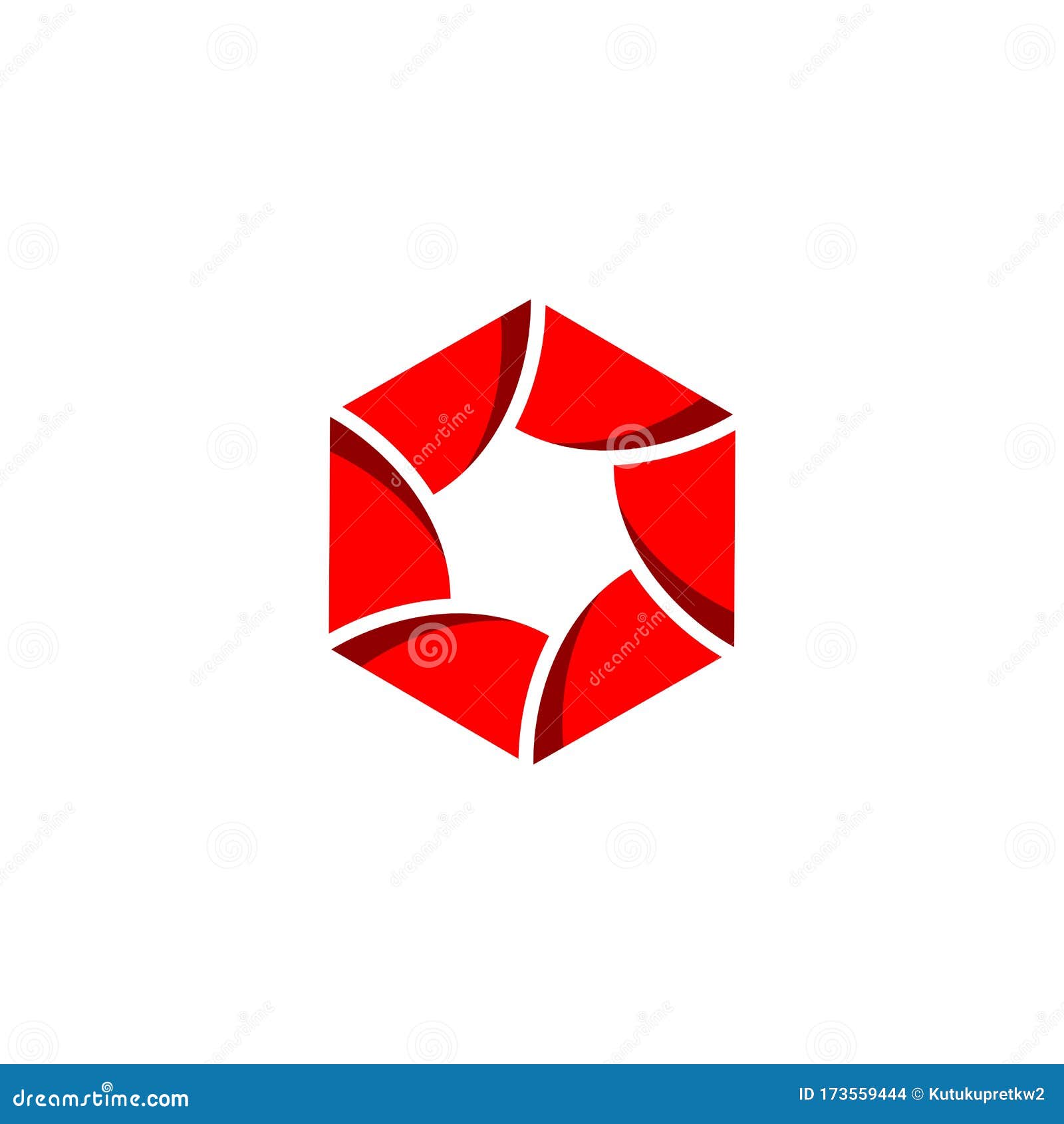 Hexagon Lens Photography Logo Template Illustration Design. Vector EPS ...