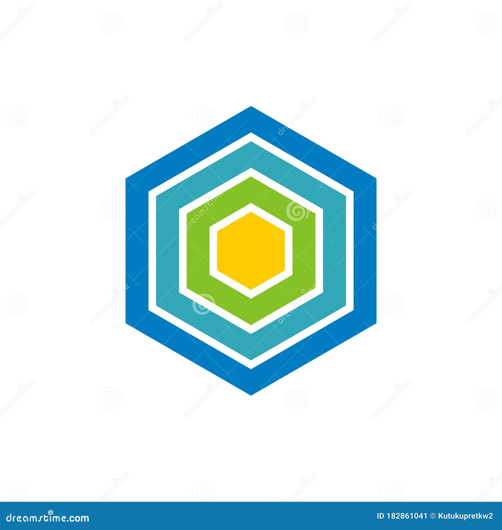 Hexagon Line Logo Template Illustration Design. Vector EPS 10 Stock ...
