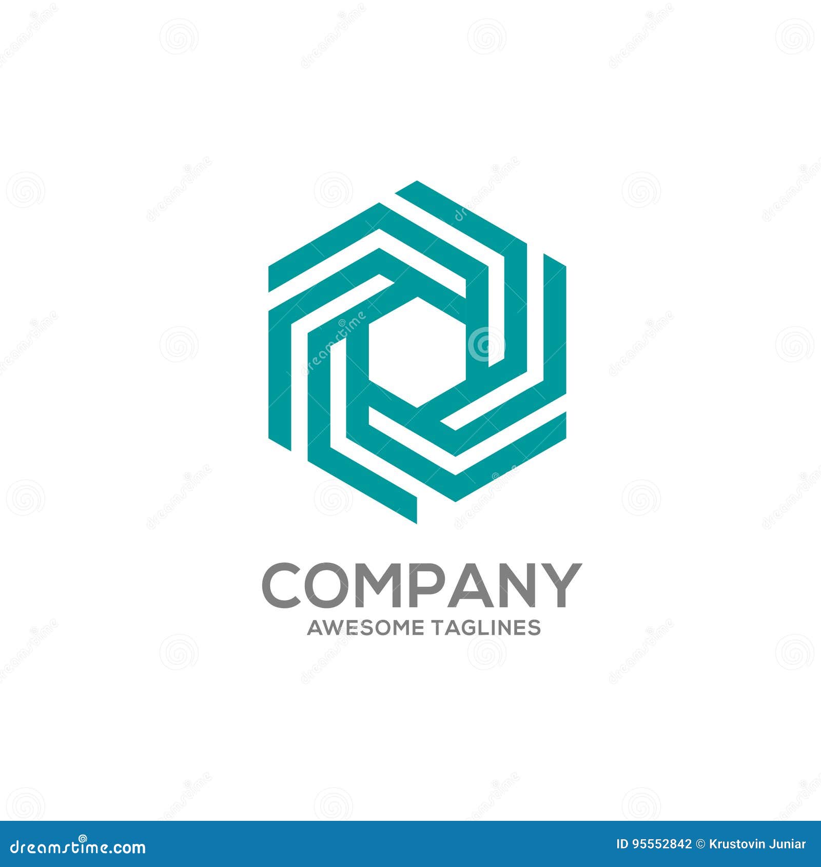 Hexagon Logo Concept Illustration Stock Vector - Illustration of ...