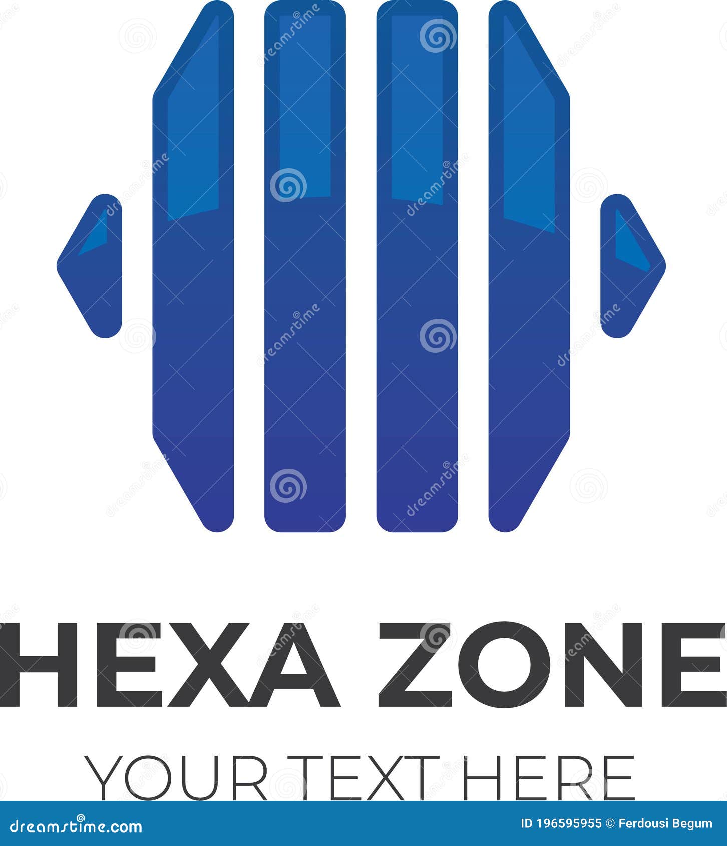 Hexagon Logo Design with Line Pattern Stock Vector - Illustration of ...