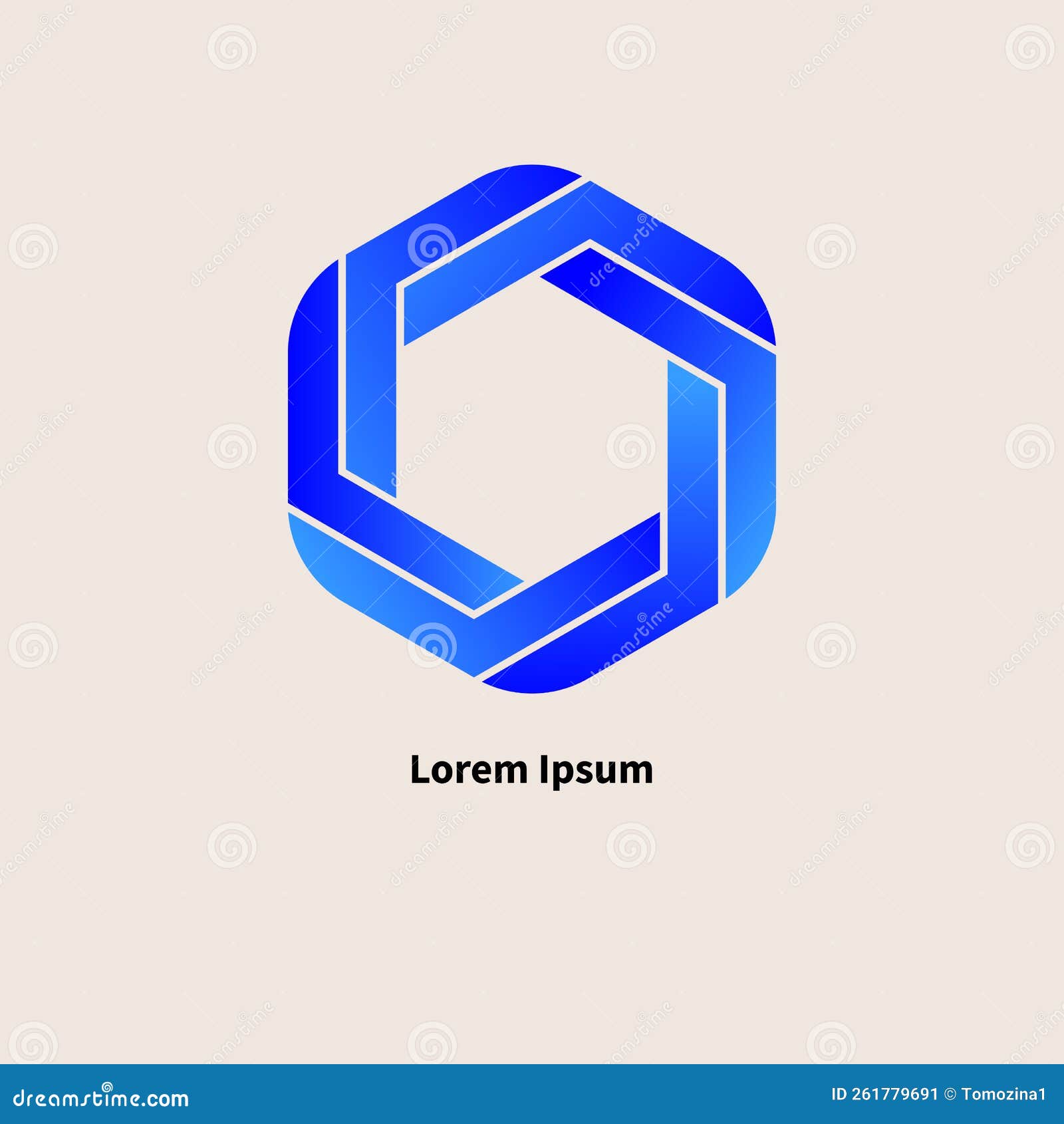 Hexagon Logo, Hexagonal Icon for Business Stock Vector - Illustration ...