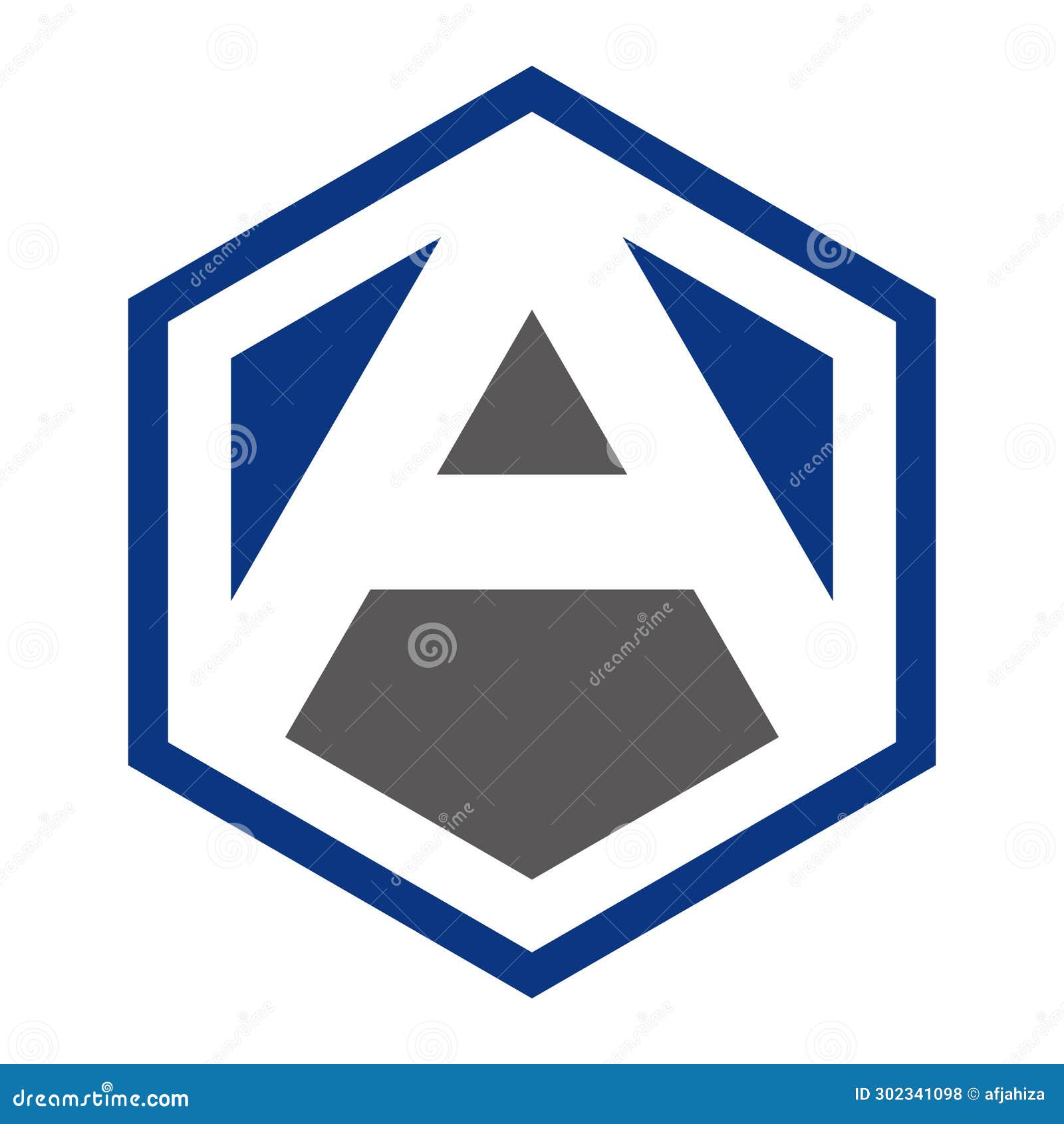 A Hexagon Logo Icon Template 1 Stock Vector - Illustration of element ...