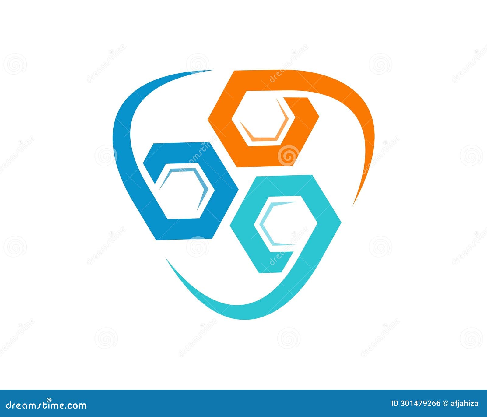 Hexagon Logo 1 Icon Template Stock Vector - Illustration of logo ...