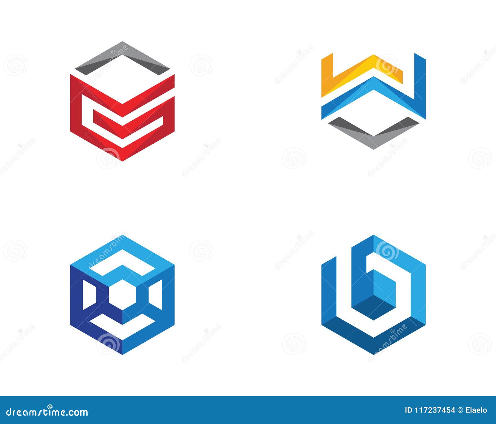 Hexagon Logo Illustration Icon Stock Vector - Illustration of simple ...