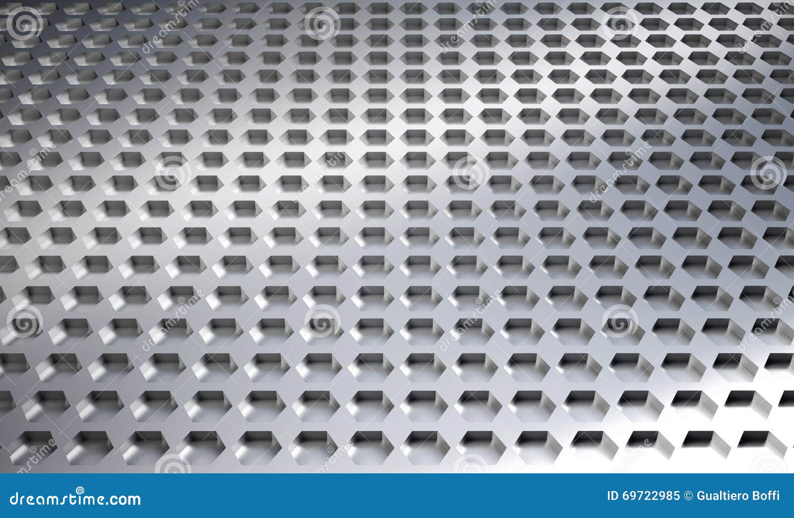 Hexagon metal plate stock illustration. Illustration of textured - 69722985