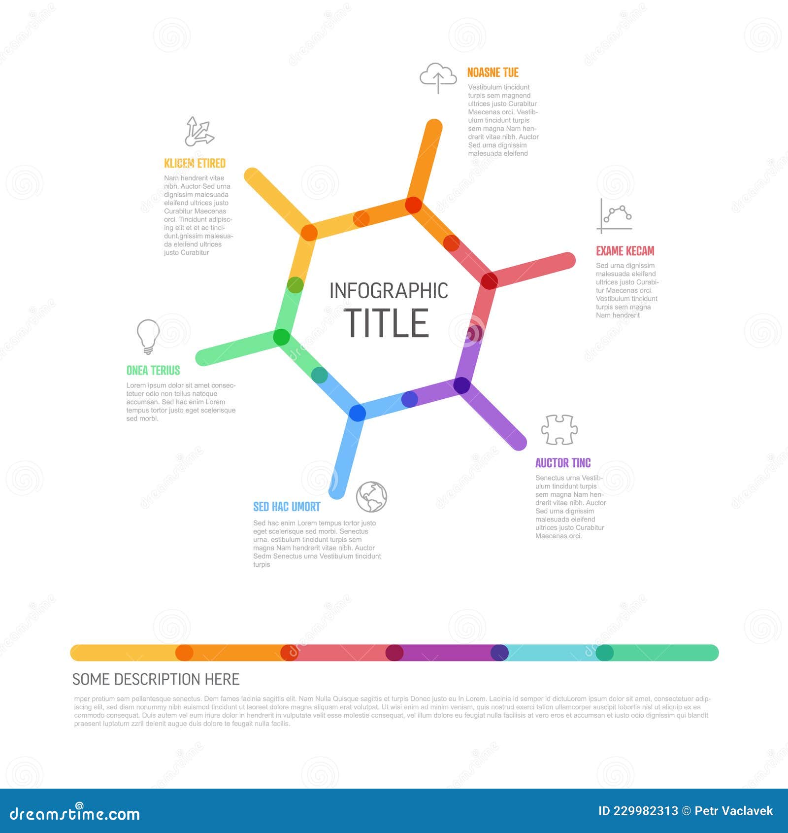 Hexagon Multipurpose Infographic Template Stock Vector - Illustration ...