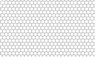 Hexagon Net Honeycomb Pattern Vector Background Stock Vector ...