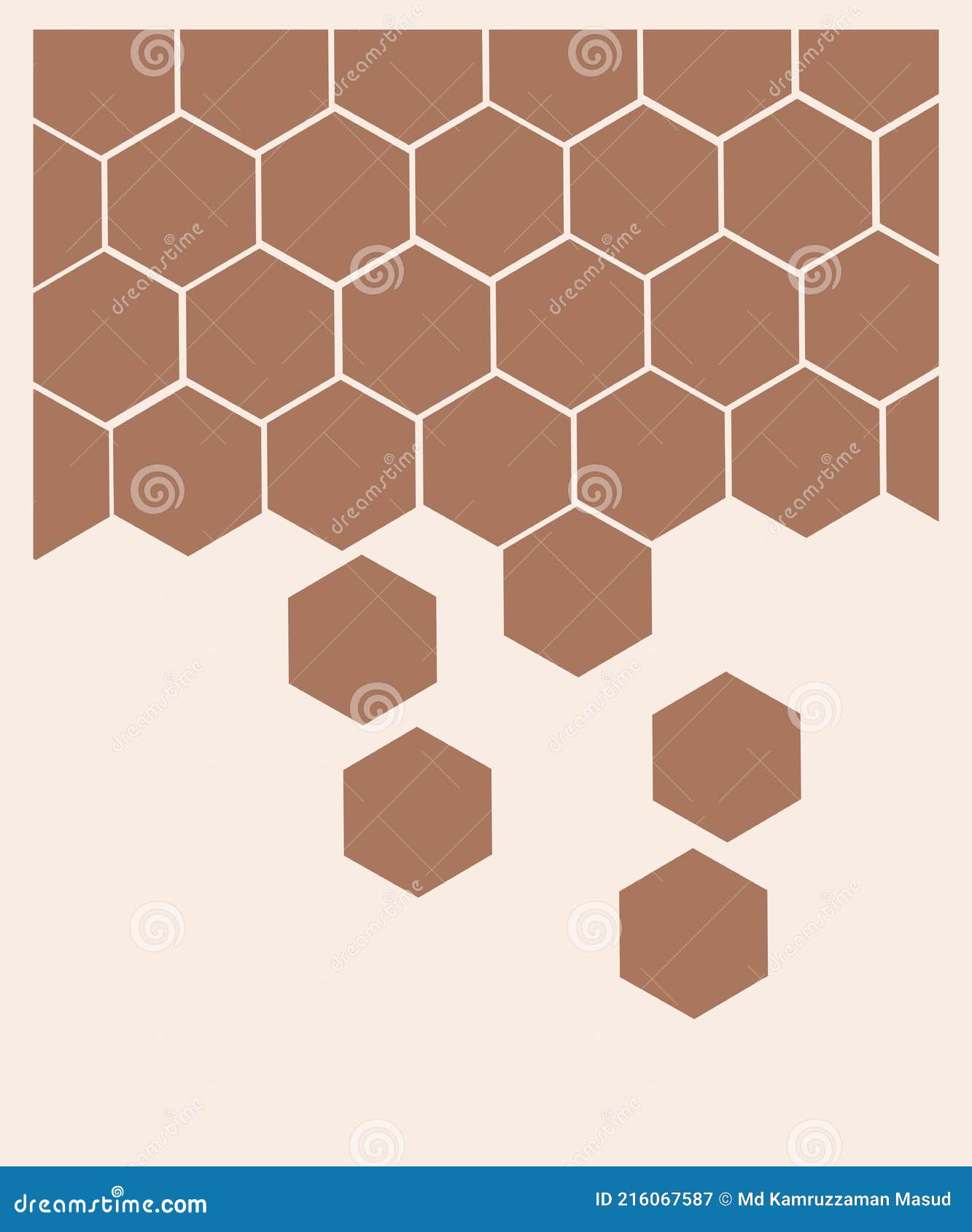 Hexagon Pattern Background Design for Any Publication Stock Vector ...