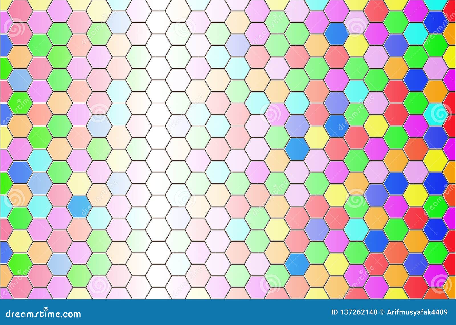 Hexagon Pattern Background with Gradation Color Stock Vector ...
