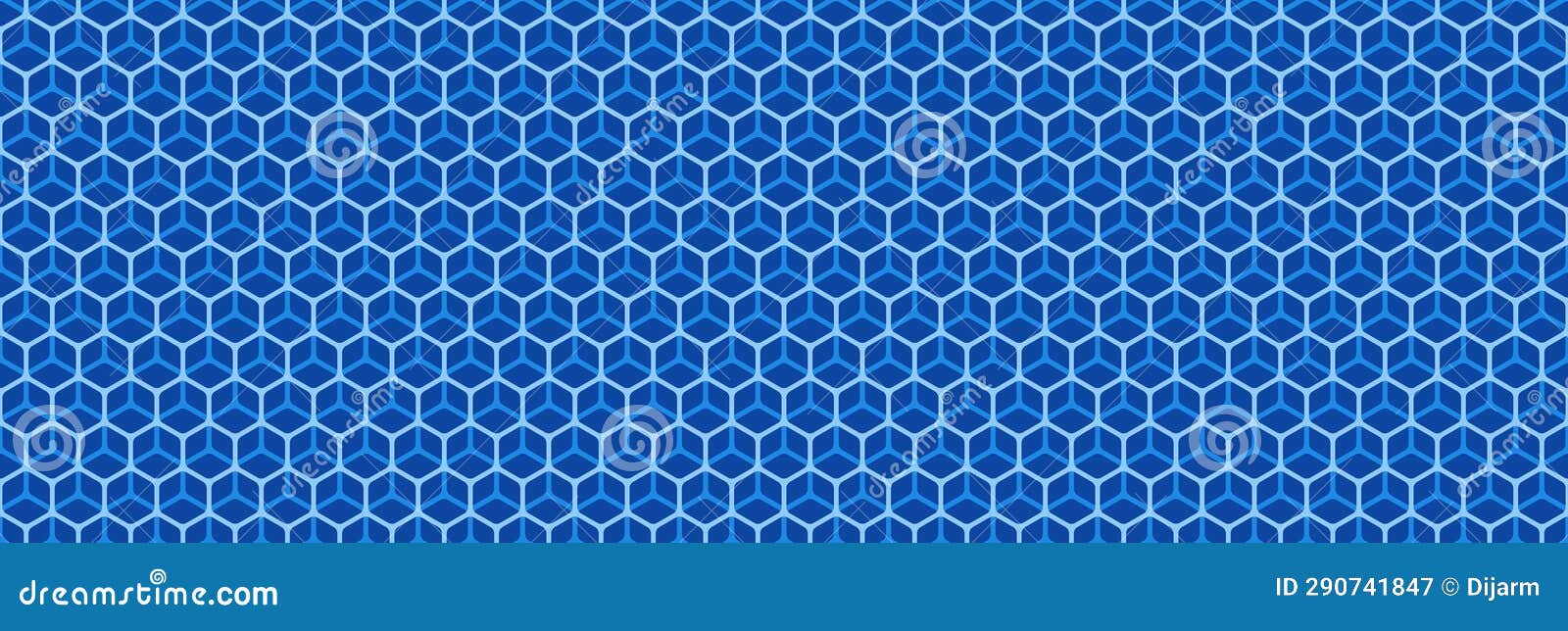 Hexagon Pattern. Blue Net Background with Geometrical Grid Structure ...