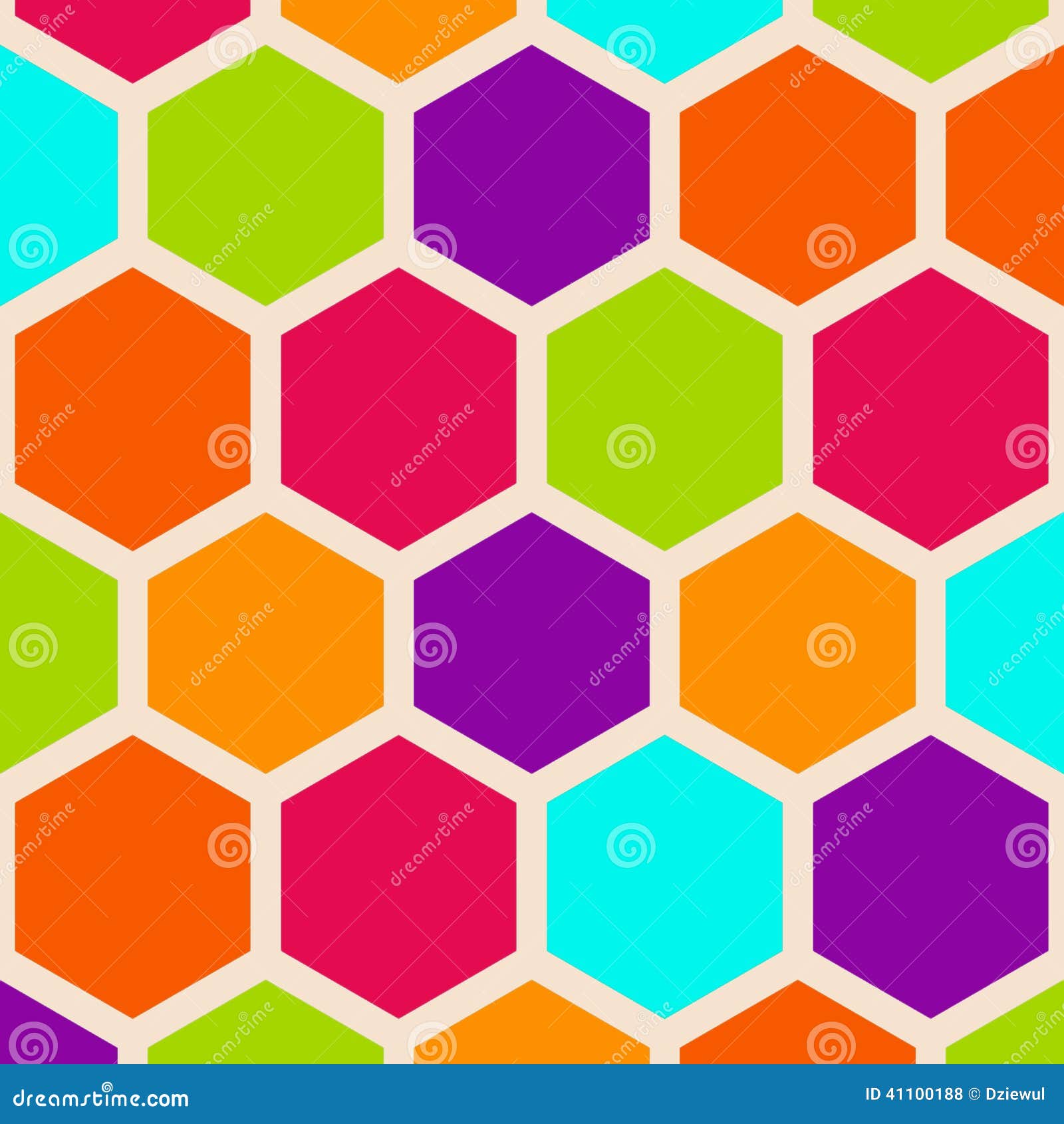 Hexagon pattern stock illustration. Illustration of artistic - 41100188