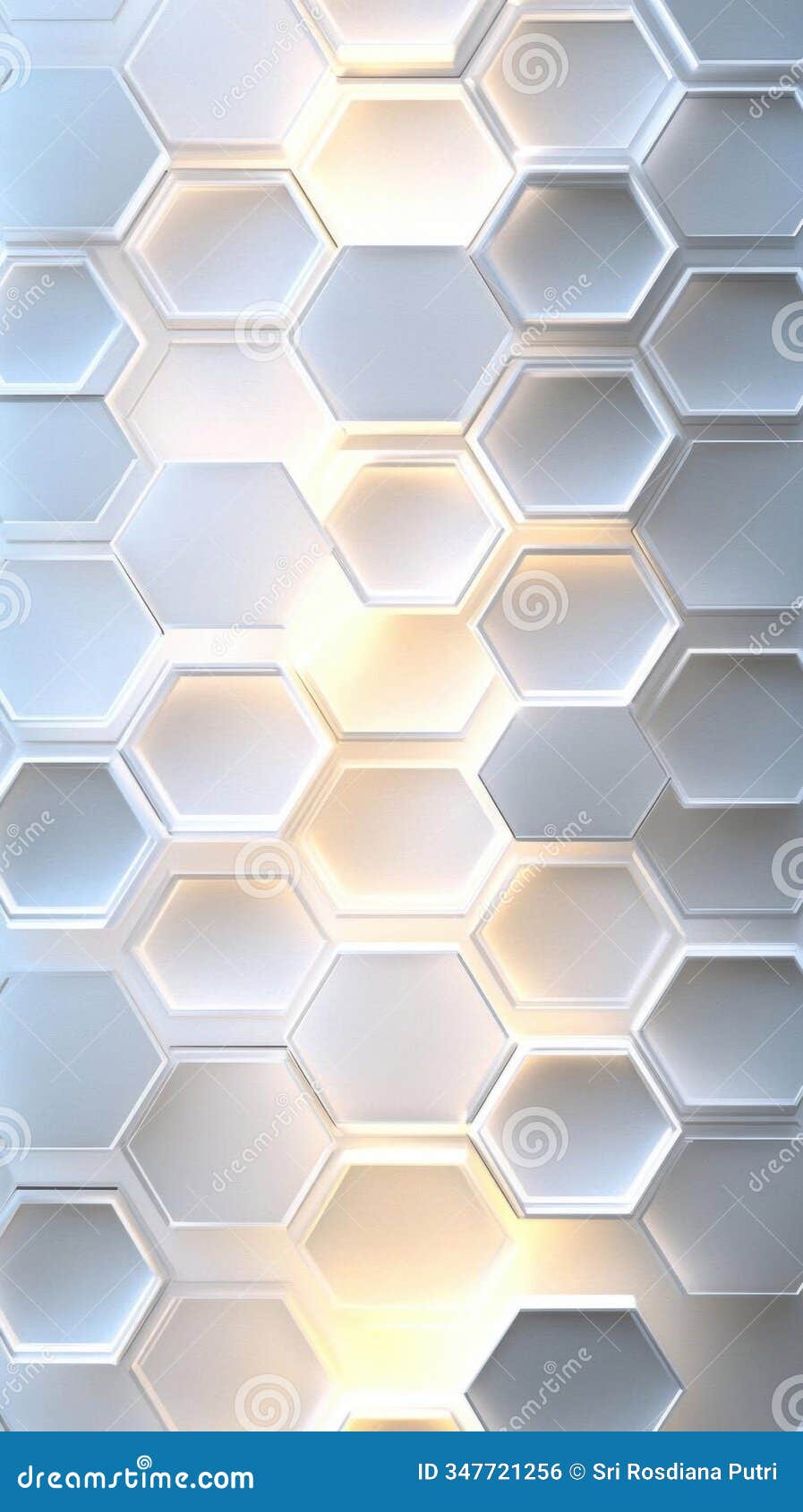 Hexagon Pattern Design, Modern Geometric Wall Decor with Subtle ...