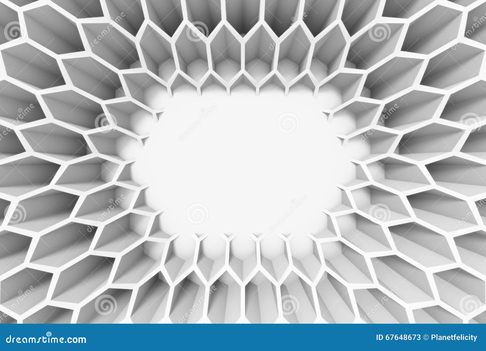 Hexagon Pattern Framing an Empty Space 110 Stock Illustration ...