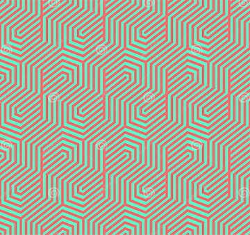 Hexagon Pattern Seamless Line Vector Stock Vector - Illustration of ...