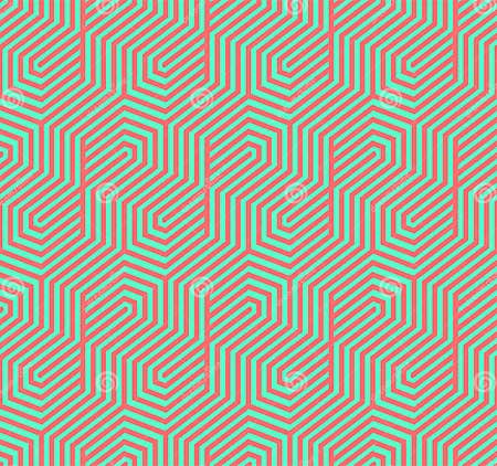 Hexagon Pattern Seamless Line Vector Stock Vector - Illustration of ...