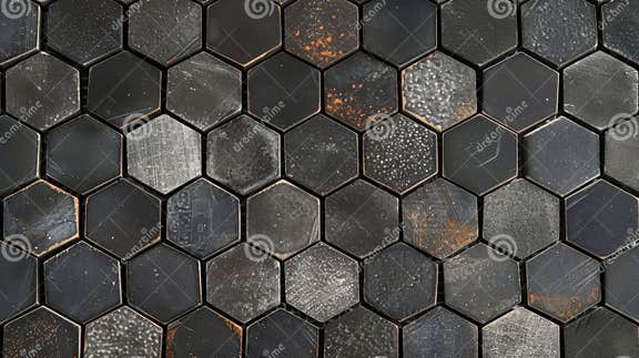 Hexagon Pattern the Texture Image Showcases the Repeating Hexagon ...