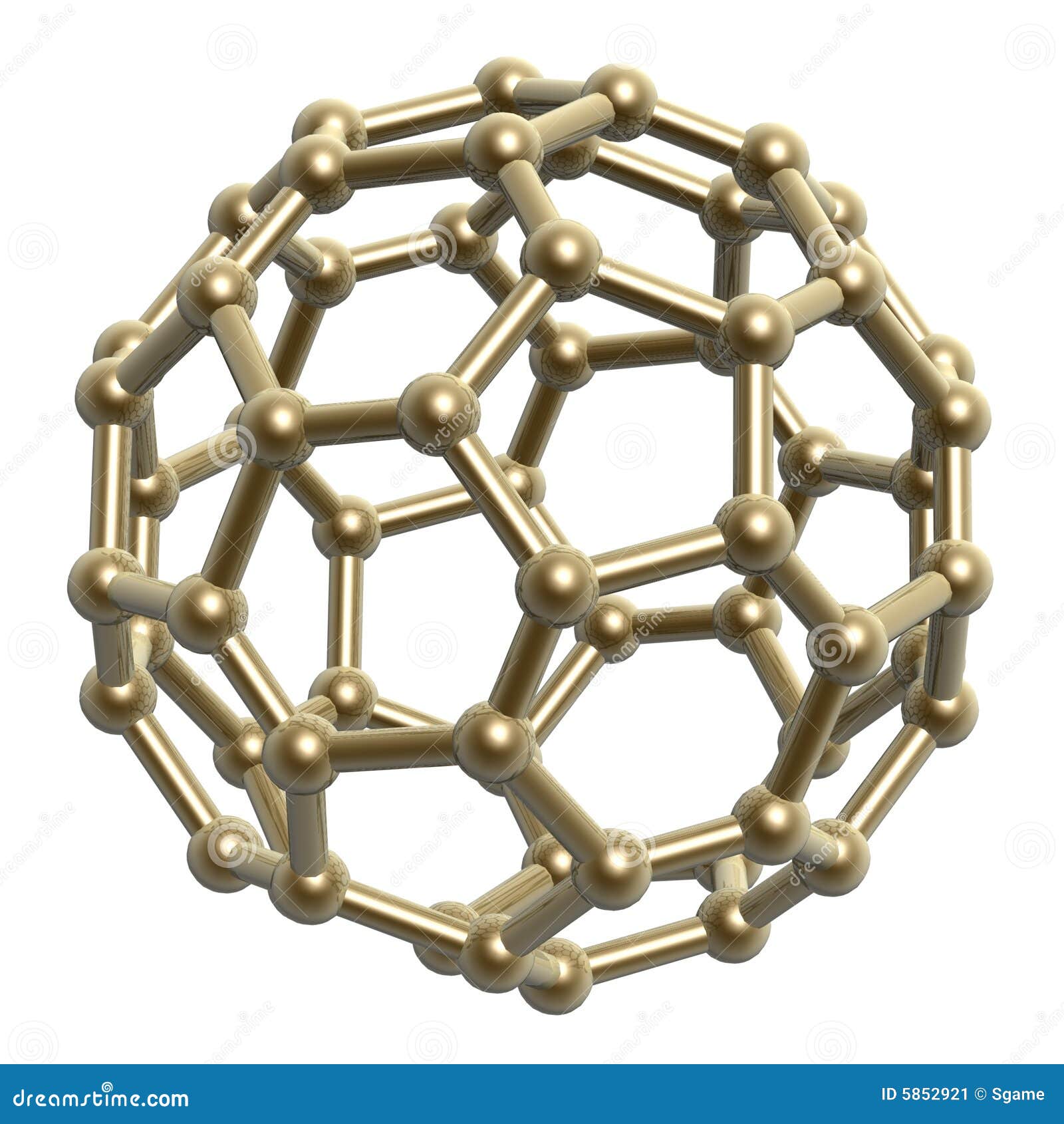 Hexagon Pentagon Frame Ball Stock Illustration - Illustration of sphere ...