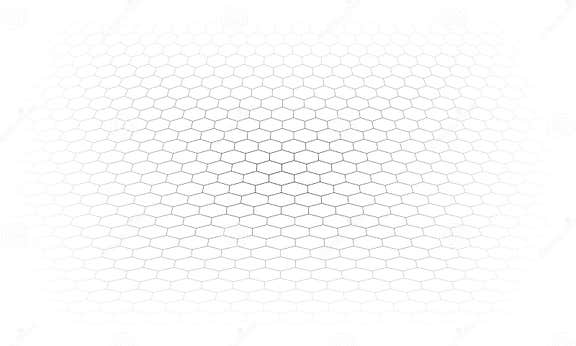 Hexagon perspective grid 4 stock vector. Illustration of textile ...