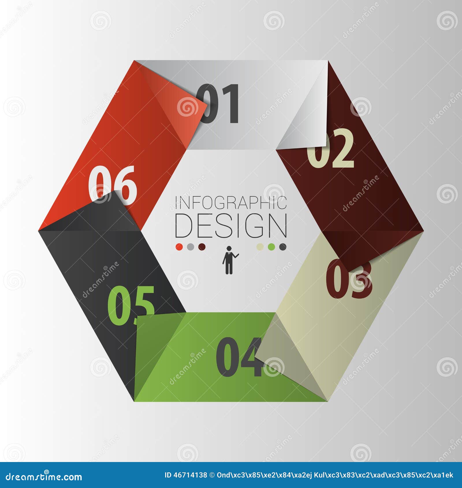 Hexagon. Presentation Infographic Design Template Stock Vector ...