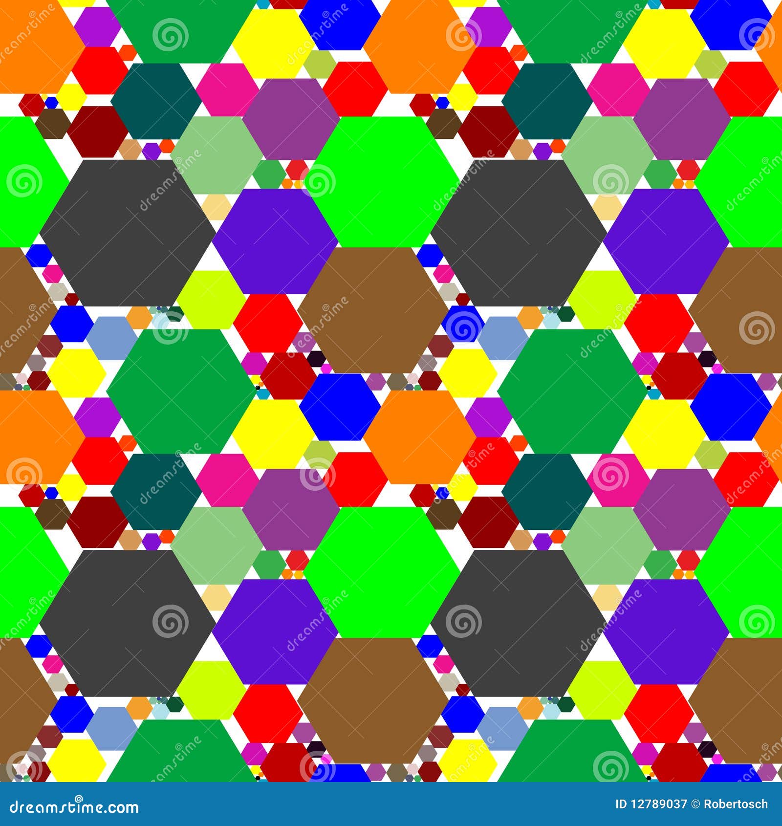 Hexagon Seamless Pattern Extended Stock Vector - Illustration of ...