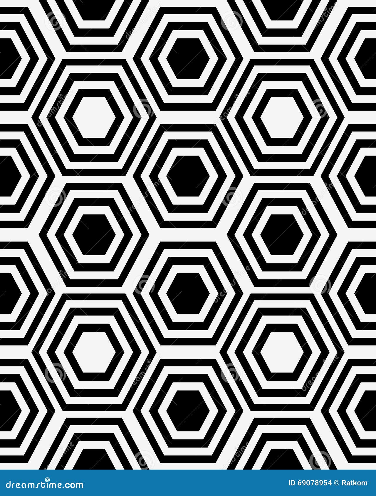 Hexagon seamless pattern stock illustration. Illustration of mosaic ...