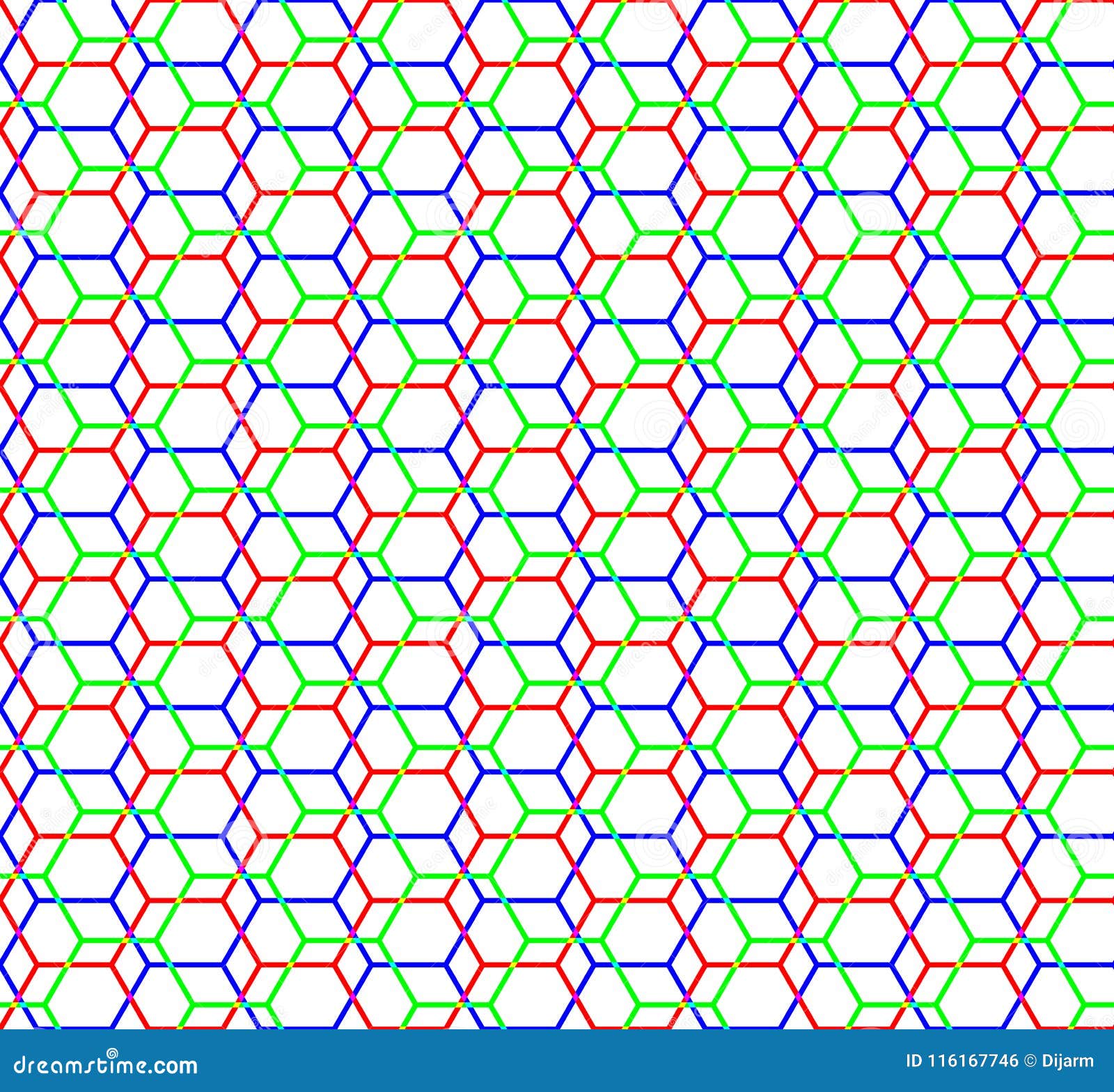 Hexagon seamless pattern stock illustration. Illustration of bright ...