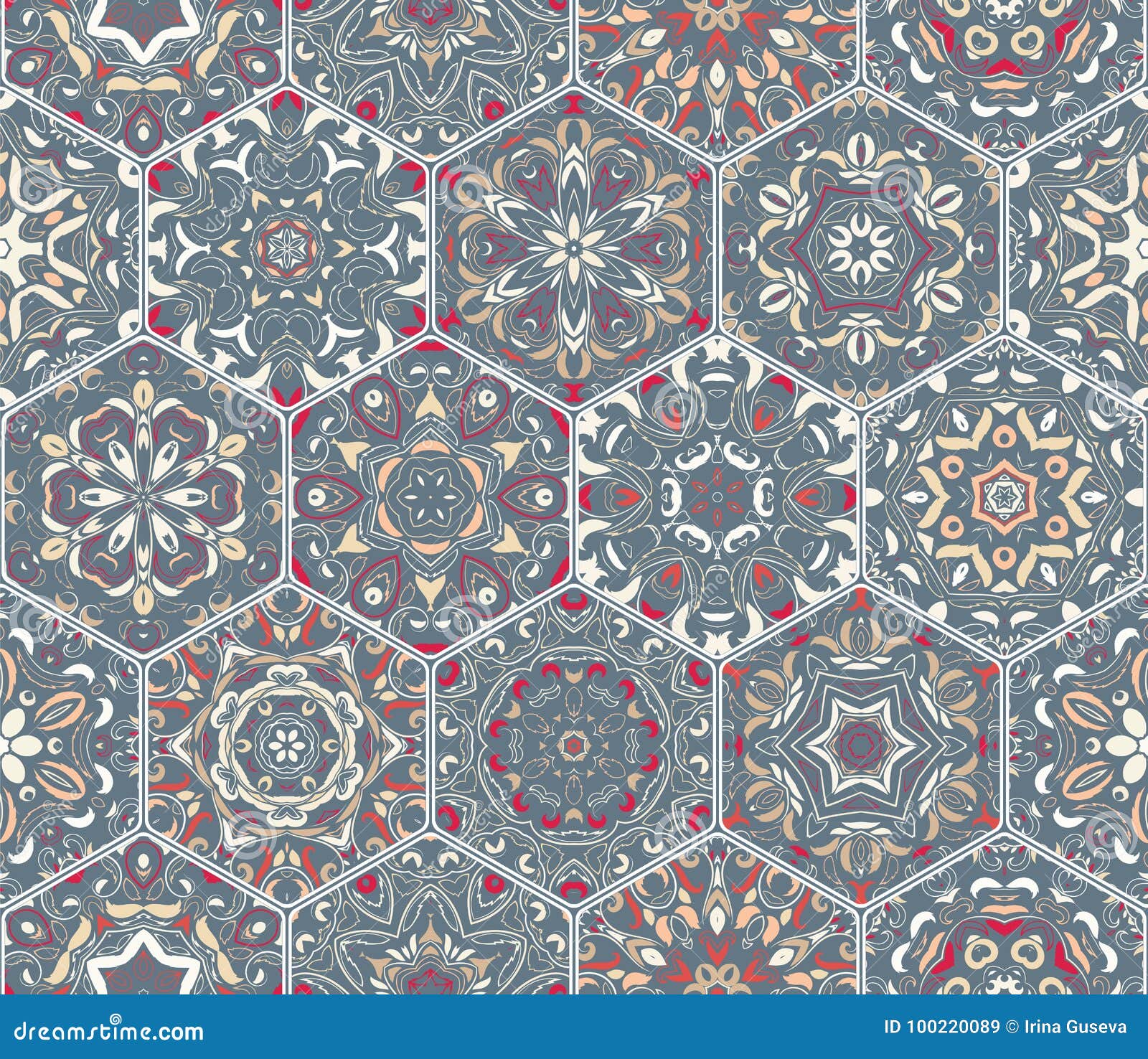 Hexagon set template stock vector. Illustration of ornamental - 100220089