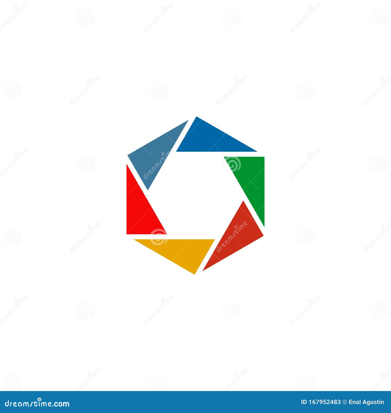 Hexagon Shape Icon Logo Design Vector Template Stock Vector ...