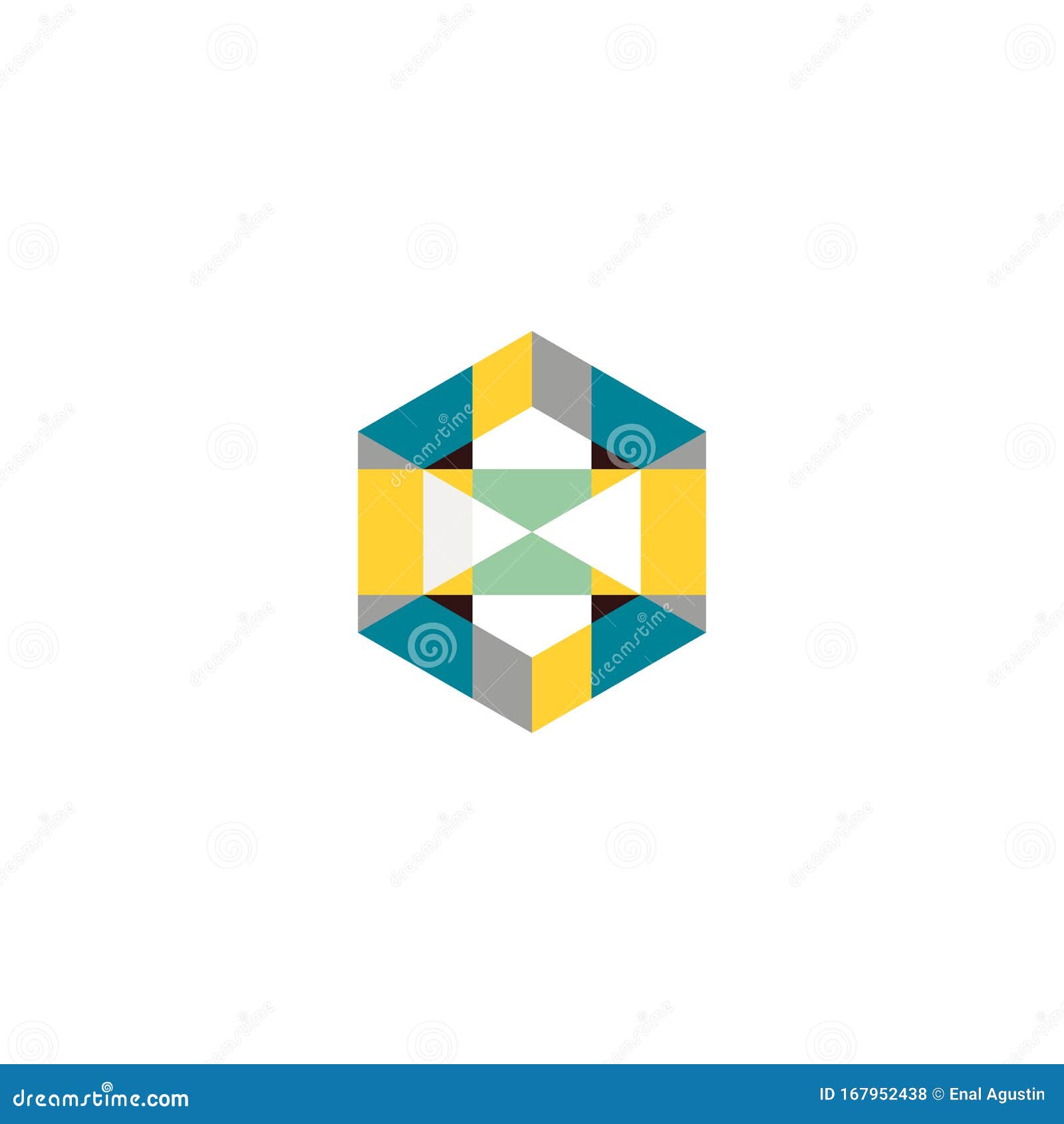 Hexagon Shape Icon Logo Design Vector Template Stock Vector ...