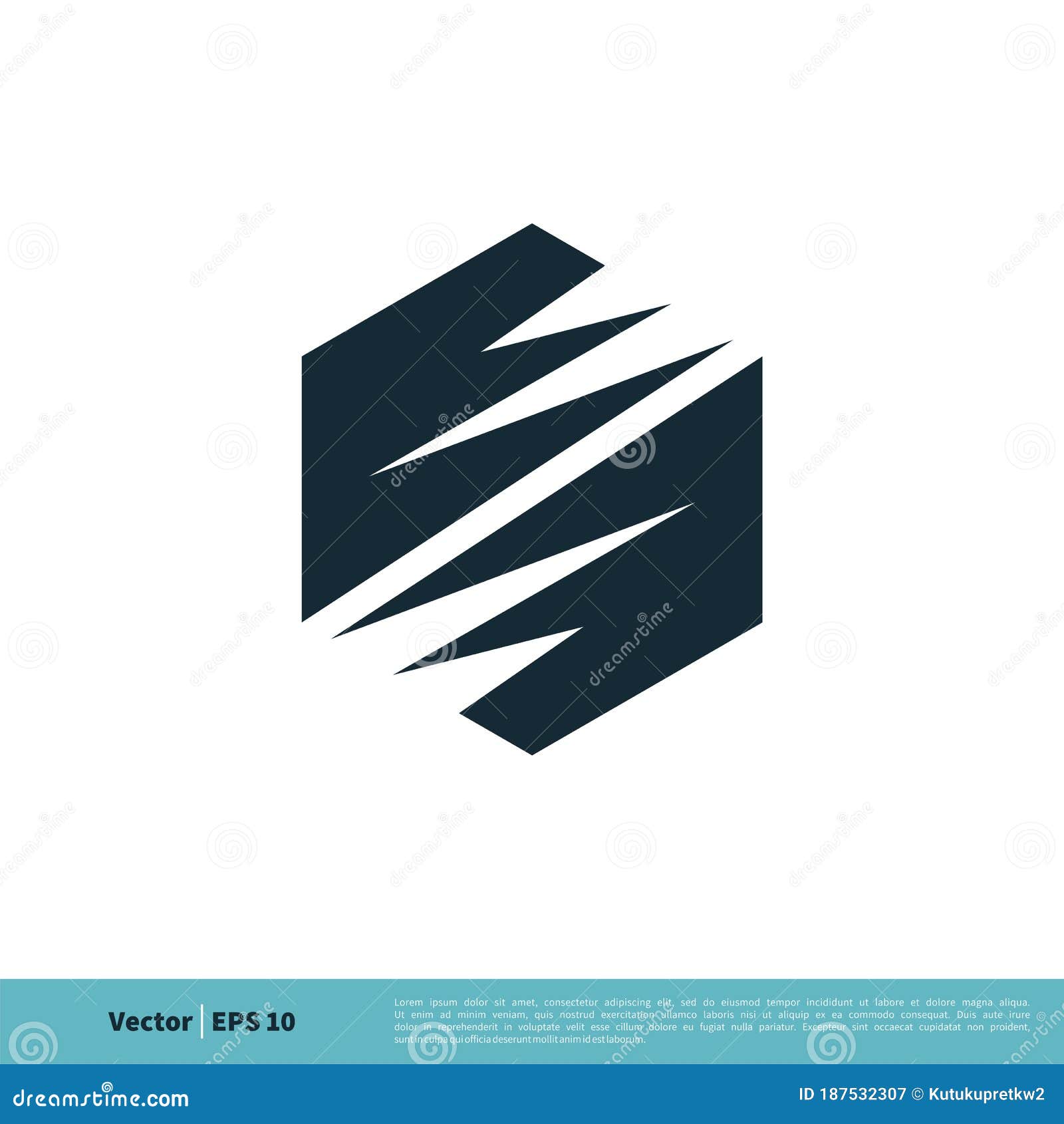 Hexagon Shape Icon Vector Logo Template Illustration Design. Vector EPS ...