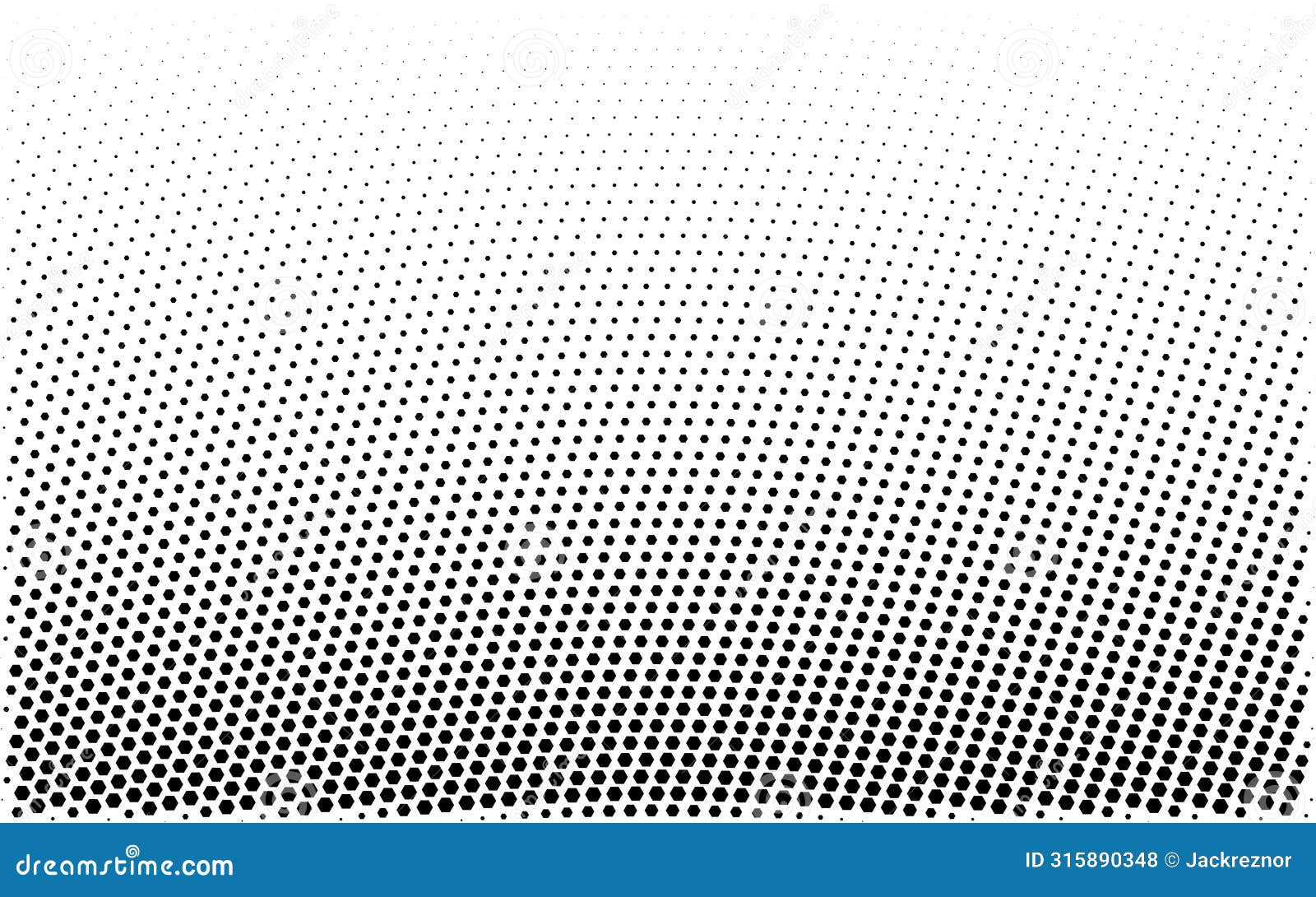 Hexagon Shapes Vector Halftone Background Stock Vector - Illustration ...