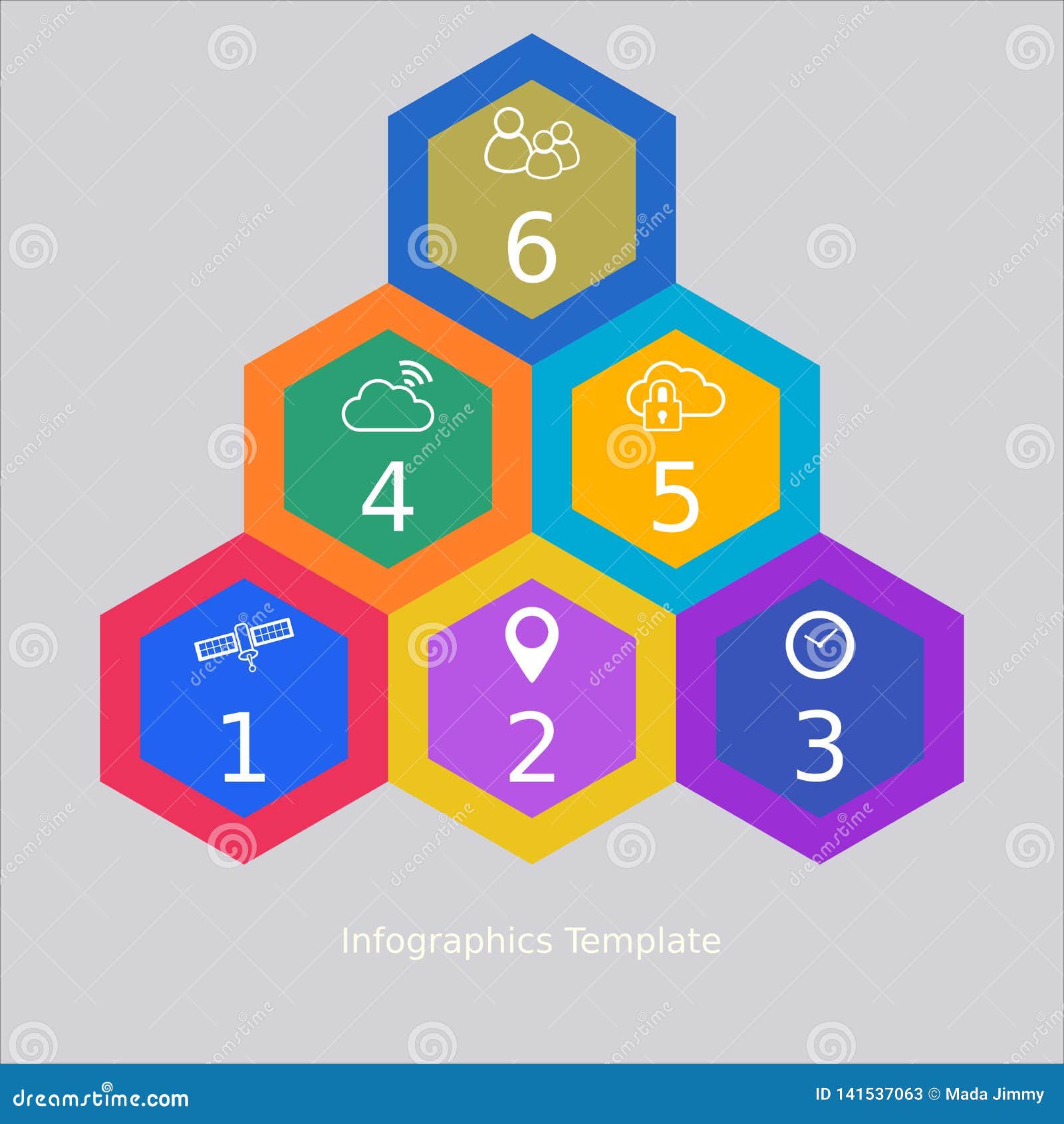 Hexagon Shapes Infographics Stock Vector - Illustration of shape ...