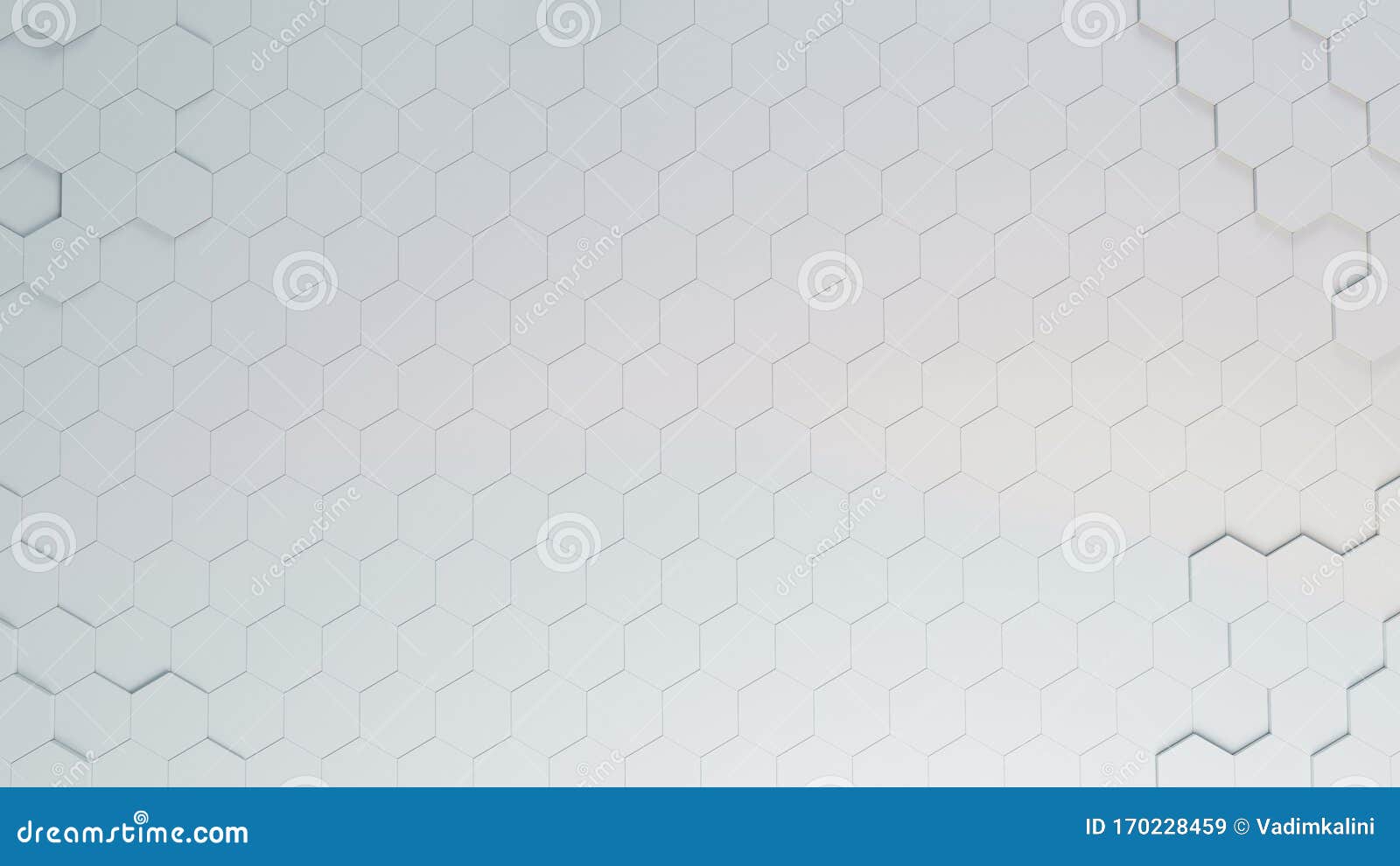 Hexagon Shapes, Solid Color with Shades and Light Dispersion. Stock ...