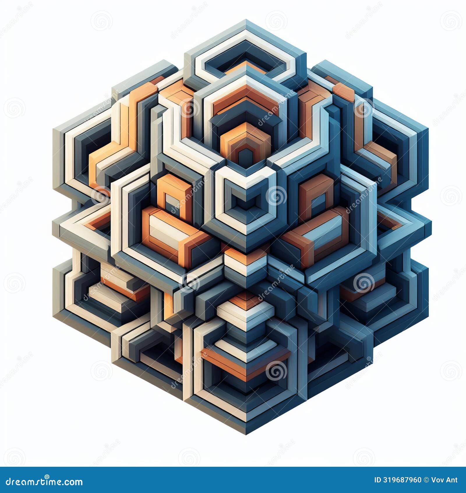 Hexagon a Six Sided Shape with Six Angles and Sides, Isolated Stock ...