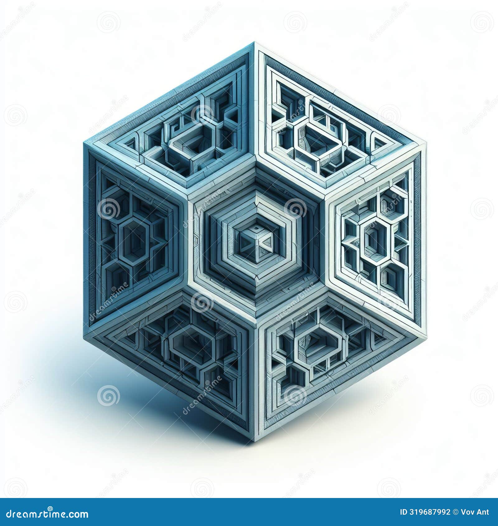 Hexagon a Six Sided Shape with Six Angles and Sides, Isolated Stock ...