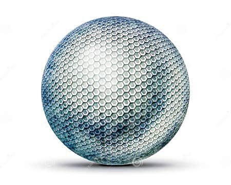 Hexagon sphere stock image. Illustration of icon, detail - 55508141